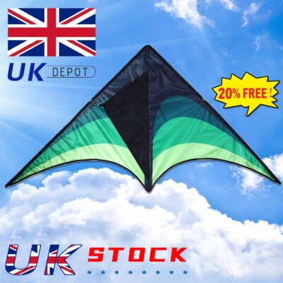 Large Delta Kite For Kids And Adults Single Line Easy Kite Handle UK ...