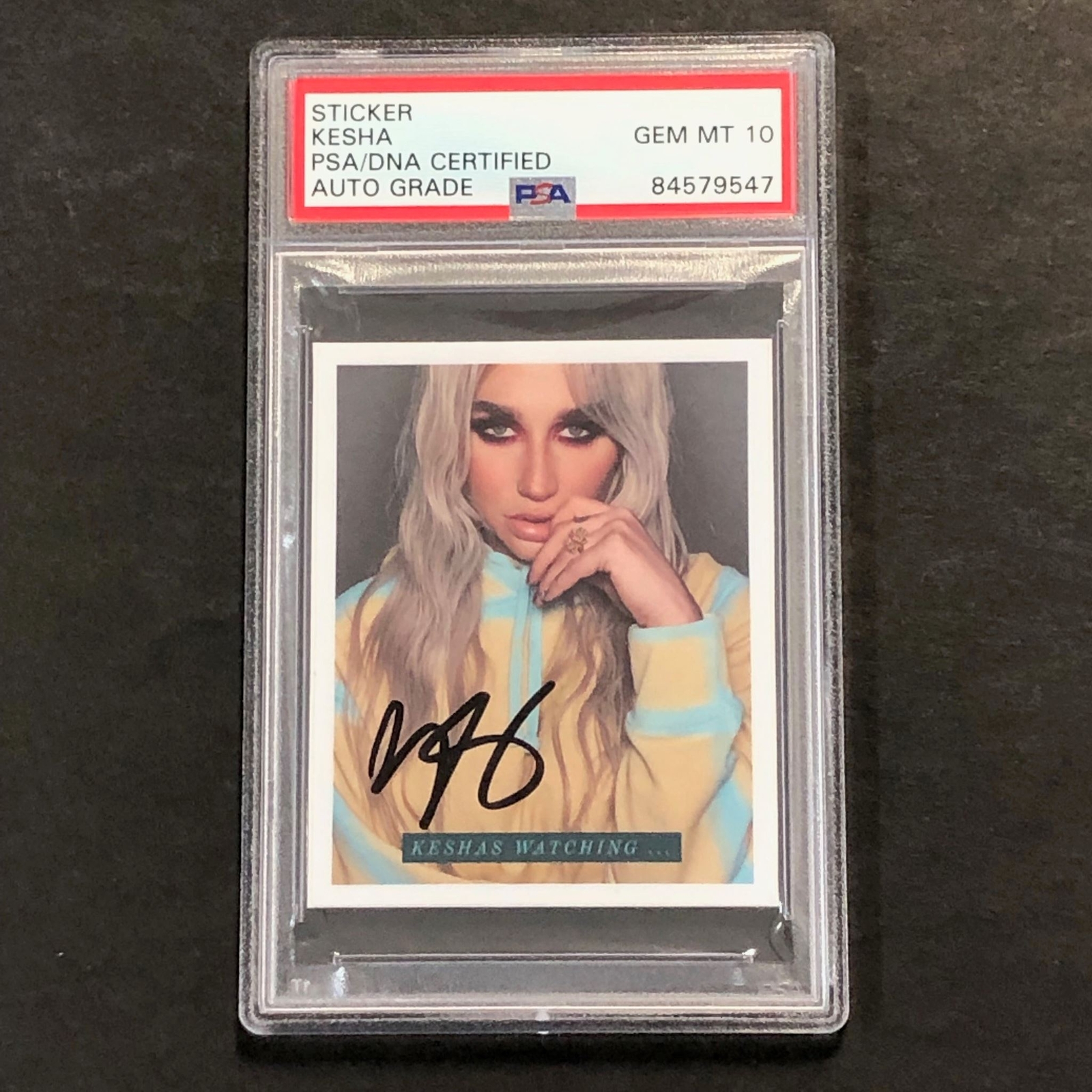 Kesha Signed Card PSA/DNA AUTO 10 Encapsulated Autographed Slabbed | eBay