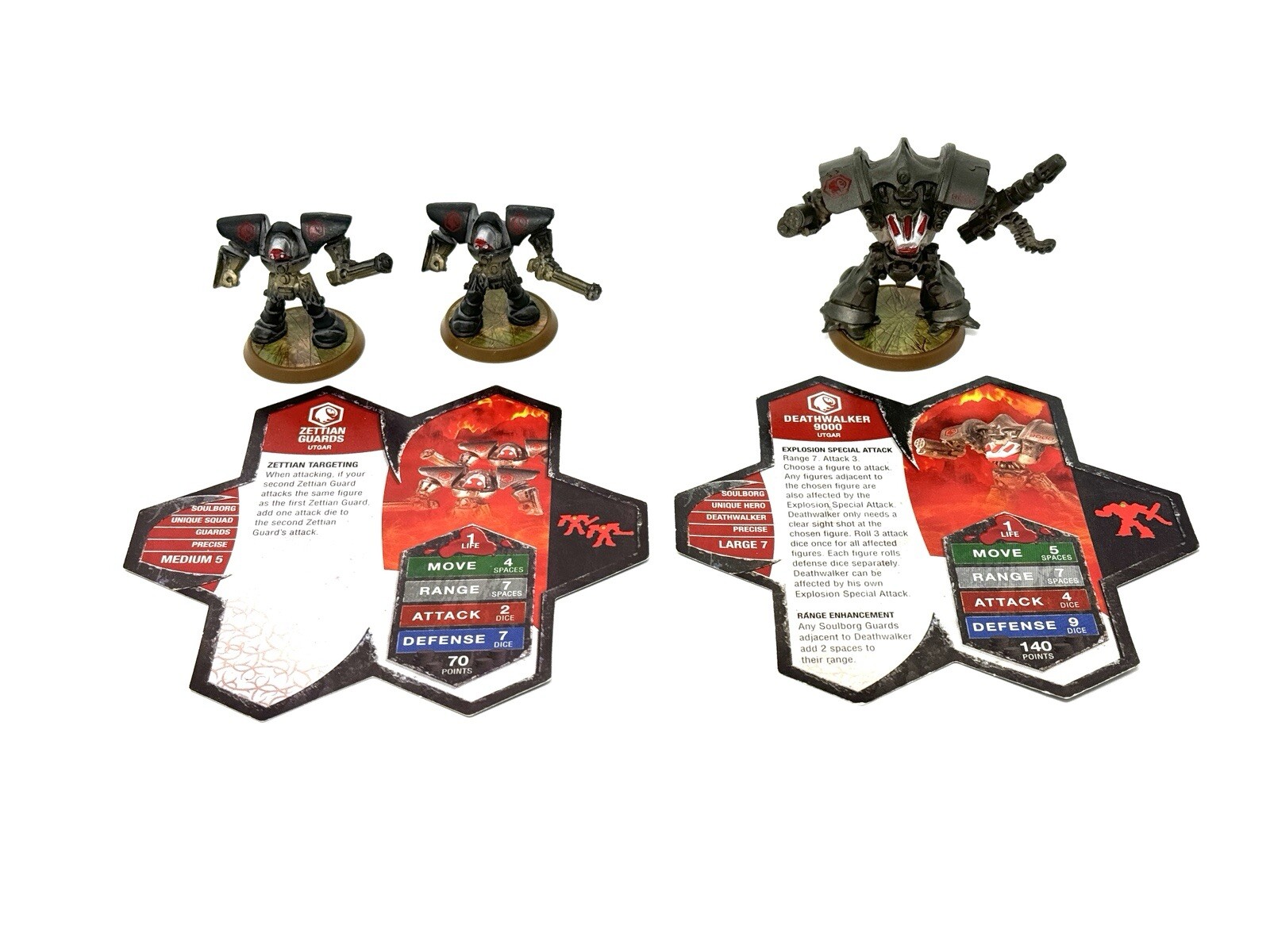 Heroscape Deathwalker 9000 and Zettian Guards - Figures And Cards | eBay