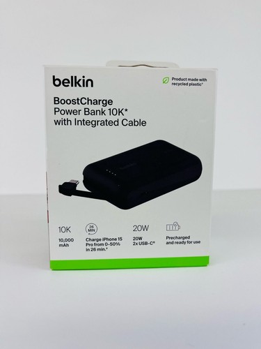 Lot Of 11 - Belkin Boost Charge Power Bank 10K w/ Integrated Cable ...