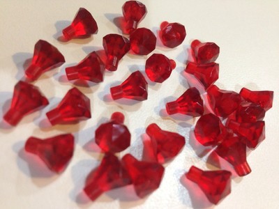 ☀️NEW 26 Pcs Lego Brick Translucent RED Gem Diamond Crystal Star Wars ...