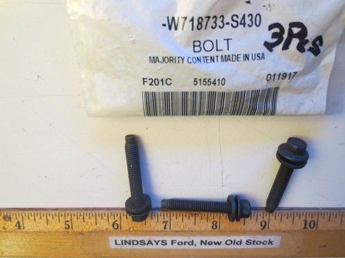 3 PCS FORD 2018 F-150 "BOLT & WASHER" HEX HD W/FLG. M6X1.0 X 37MM ...