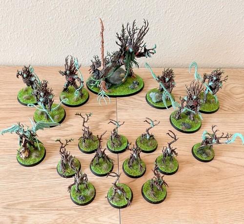 Warhammer Age Of Sigmar - Painted Sylvaneth Army - BoxedUp (123) | eBay