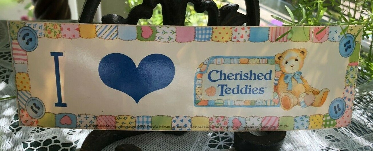 CHERISHED TEDDIES - I LOVE CHERISHED TEDDIES STICKER - 8" X 2.5" | eBay