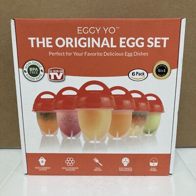 Eggy Yo The Original Egg Set 6 Pack As Seen On TV BPA Free Non-toxic ...