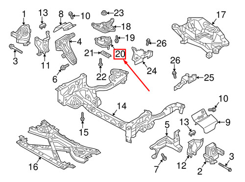 NEW AUDI VW A6 ALLROAD QU. QUATTRO AVANT S6 BONDED RUBBER BUSH ...