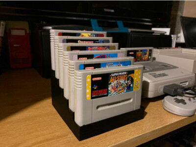 Nintendo Super Famicom PAL Display Riser Cartridge Game Stand Tiered ...