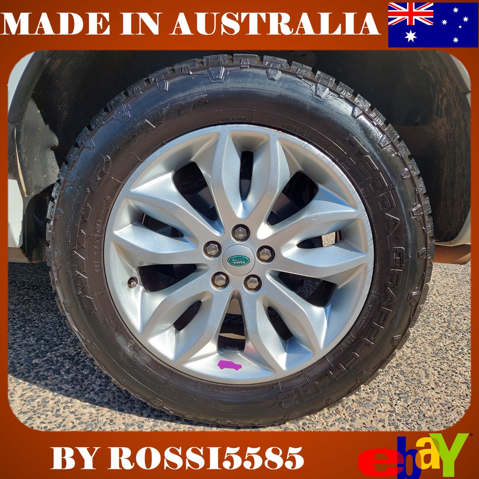 PURPLE - 6x Wheel Decals To Fit Land Rover Freelander 2 LR2 (Vinyl ...