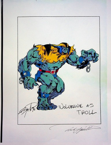 X-Men The Animated Series SIGNED Frank Squillace WOLVERINE Model Cel ...