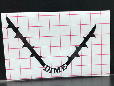 Washburn Dime 332 Barbed Wire Headstock Logo Vinyl Guitar Replacement ...