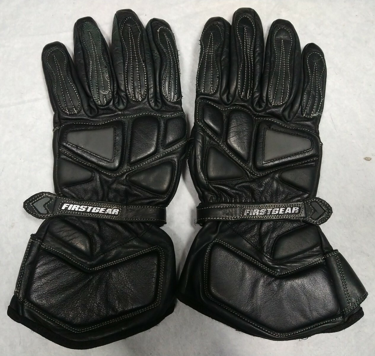 FirstGear Genuine black padded Leather motorcycle glo… - Gem