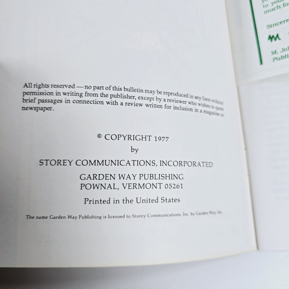 Save $$ on Firewood Paperback 1977 by Charles Self-Storey-Garden Way ...