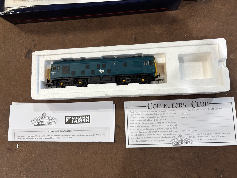 Bachmann 32-425DS OO Gauge BR Blue Class 24 No 24035 DCC SOUND | eBay UK