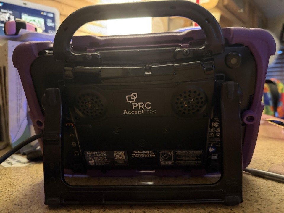 PRC Accent 800 Model No. ACN800-20 Portable AAC Communication Speech ...