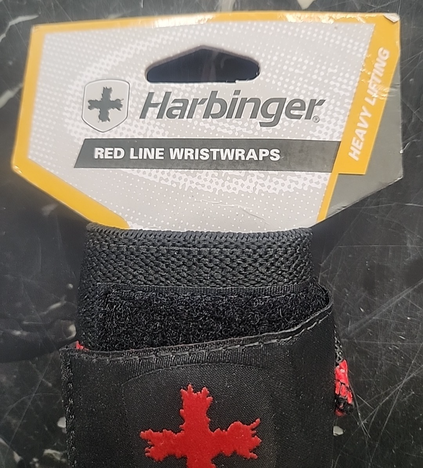 Harbinger Red Line WristWraps Powerlifting Body Weight Lifting Training ...