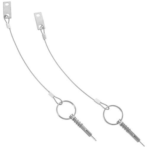 2 Sets Stainless Steel Release Pin with Lanyard Tracker Boat ...