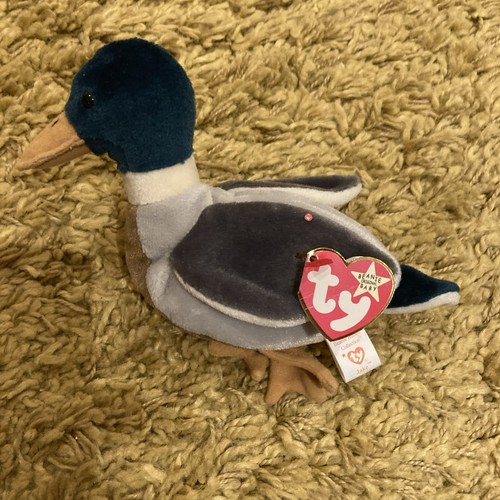 Jake the Mallard Duck Ty Beanie Babies Vintage Plush Toy small duck | eBay