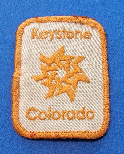 Vintage Keystone Colorado Ski Embroidered Souvenir Patch Orange (ROUGH ...