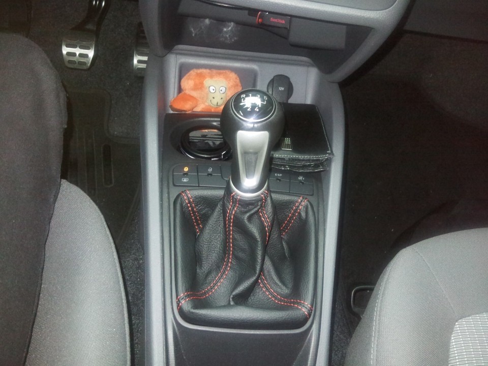 Cuffa Gear Black & Red Stitching Suitable To Seat Ibiza 6J Custom | eBay