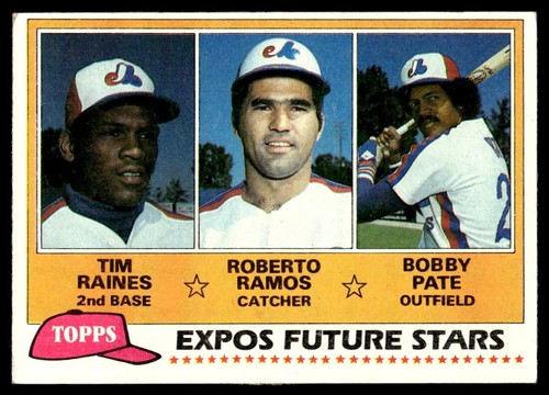 1981 Topps Baseball Card Tim Raines Rookie RC Montreal Expos #479 EX-MT ...