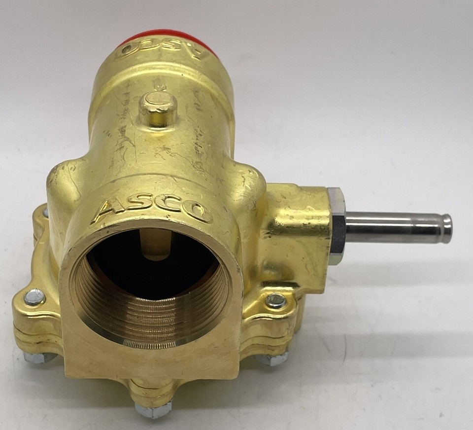 ASCO Brass Valve Body 1-3/4" Female Thread 2-Way In-Out 1.75 *NEW* NO ...