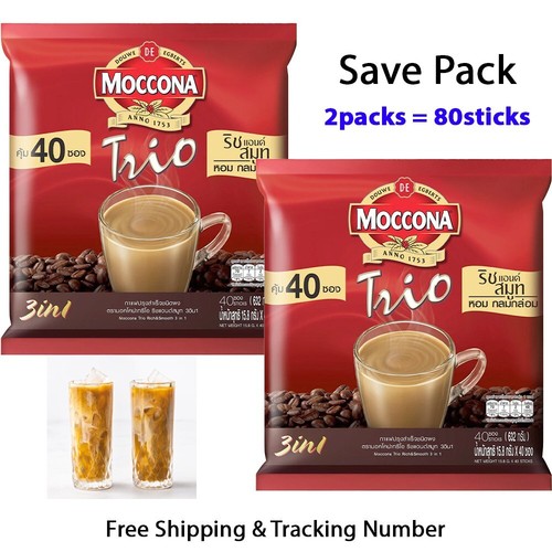 3in1 Instant Coffee Mixed MOCCONA TRIO GOLD "Rich&Smooth" 15.8gx80stick ...