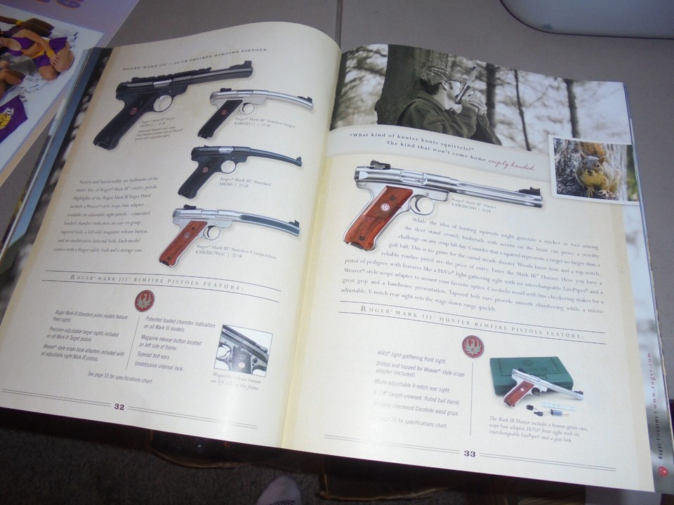 2007 OFFICIAL RUGER FIREARMS CATALOG 58 COLOR PAGES OF PRODUCT LINE | eBay