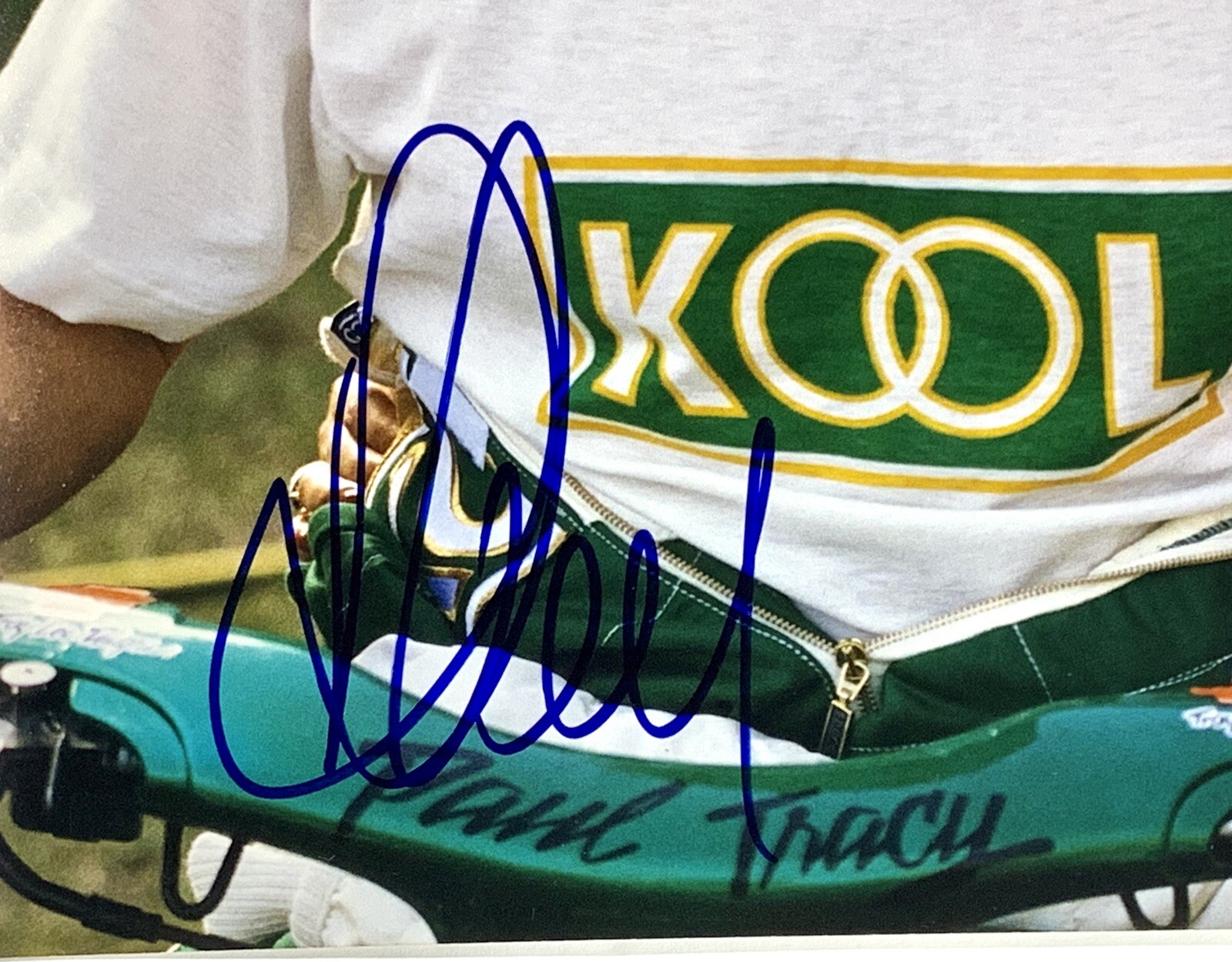 Paul Tracy signed Photo indy car 500 racing autographed team green | eBay