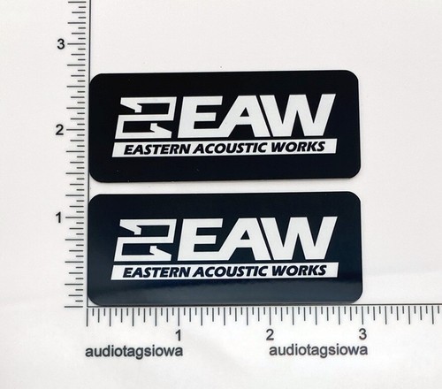EAW Eastern Acoustic Works Speaker Badge Logo Custom Made Aluminum Pair ...