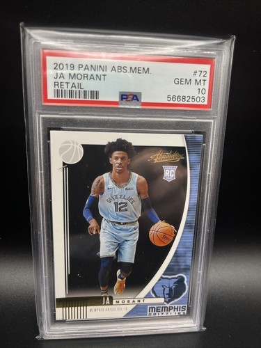 2019-20 Panini Absolute Memorabilia Retail #72 JA Morant Mem Grizzlies ...