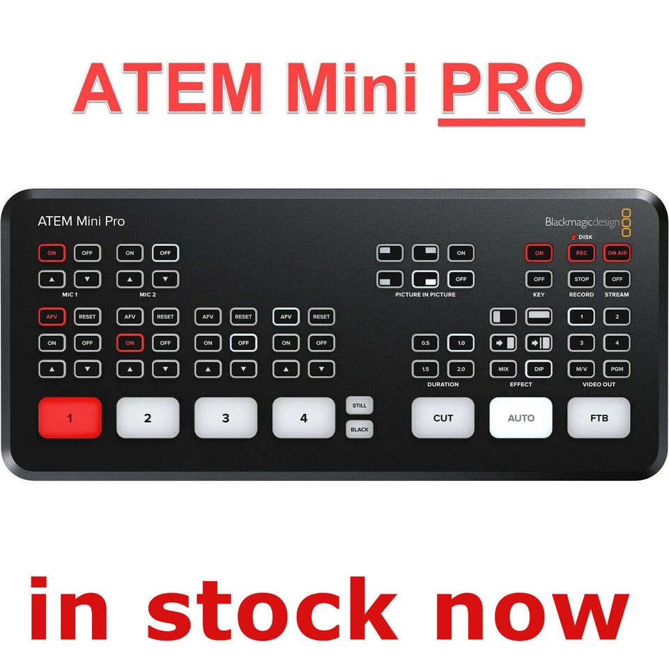 Blackmagic Design Atem Mini Pro HDMI-Compatible Live Stream Switcher ...