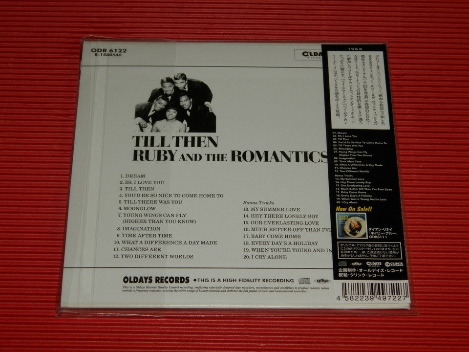 4BT RUBY & THE ROMANTICS Till Then with Bonus Tracks JAPAN MINI LP CD ...