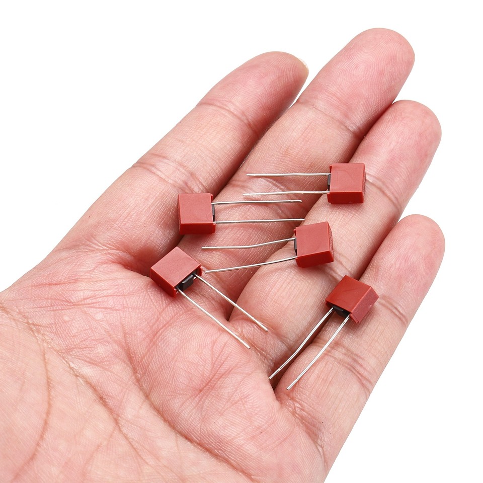 25Pcs DIP Mounted Miniature Square Slow Blow Micro Fuse, 1A 250V, Red ...