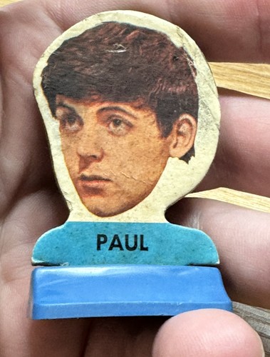 1964 THE BEATLES Flip Your Wig Board Game Piece PAUL MCCARTNEY READ | eBay