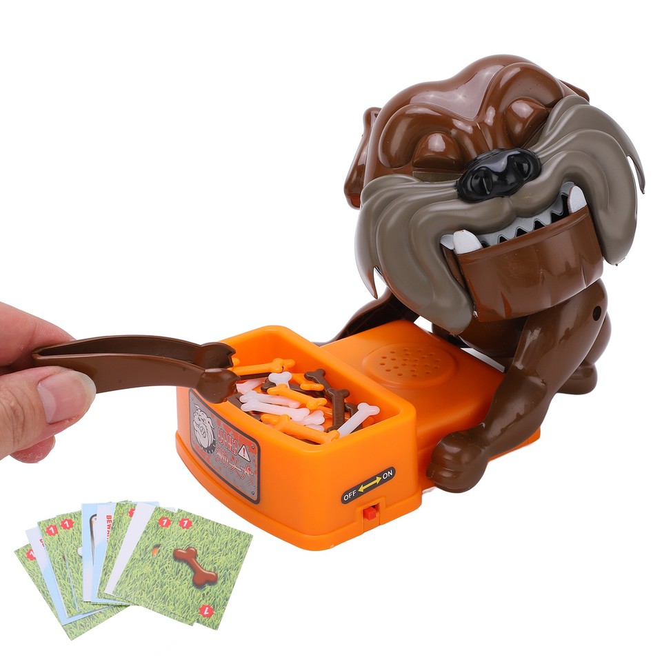 Dog Bite Finger Toy Dogs Tricky Toy Bone Stealing Tabletop Parent Child ...