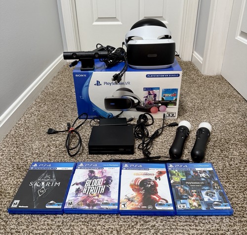 PlayStation 4 VR Bundle PSVR CIB with Blood & Truth plus 2 more games ...