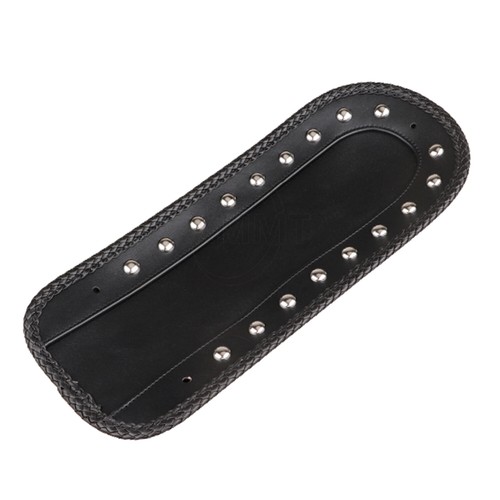 Rear Fender Bib PU Leather Solo Seat Black for Harley Softail FLSTC 00 ...