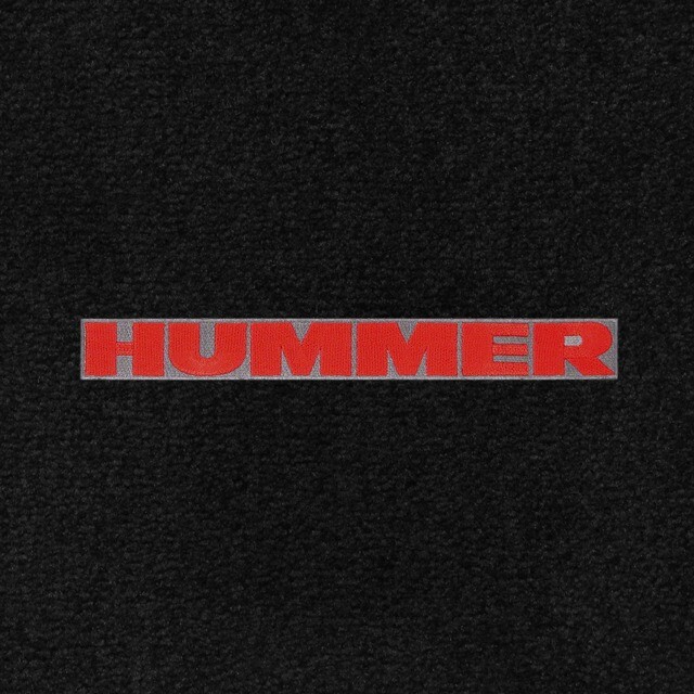 Lloyd Velourtex Front Row Carpet Mats for 1997-2006 Hummer H1 w/Red ...