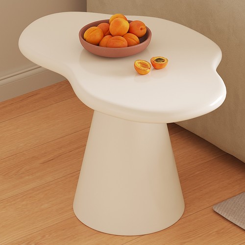 Irregular Side Table Cream White End Table Coffee Table Small Sofa Tea ...