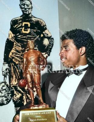 GM169 Deion Sanders Jim Thorpe Award 8x10 11x14 16x20 Colorized Photo ...