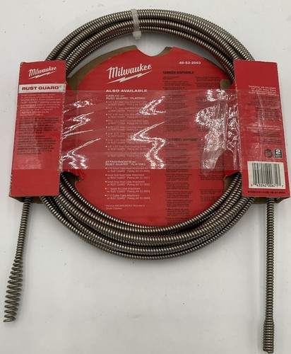 Milwaukee 1/4 in. x 25 ft. Inner Core Drop Head Cable with Rustguard ...