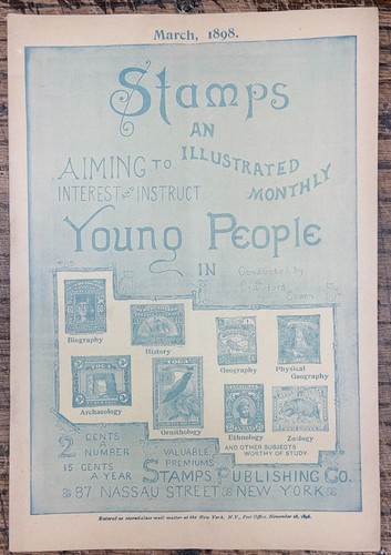 Vintage March 1898 "Stamps: An Illustrated Monthly.", New York City | eBay