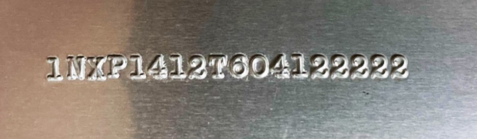 NEW! Metal - Aluminum ID Plate - Equipment Stamped with Your I.D ...