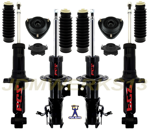FCS 4 STRUTS SHOCKS STRUT MOUNTS BOOTS KIT for SUBARU IMPREZA SEDAN WRX ...