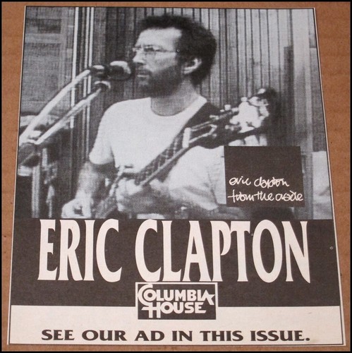 1994 Eric Clapton From the Cradle Print Ad Album Advert Clipping 4.25 ...