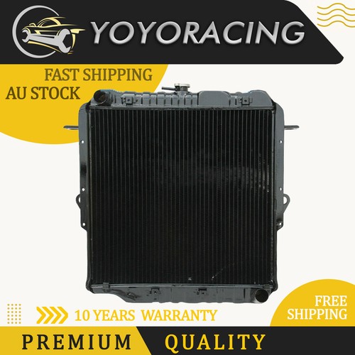 4 Row Cooper Radiator Fit Toyota Land cruiser 70 75 80 series 6cyl 1HZ ...