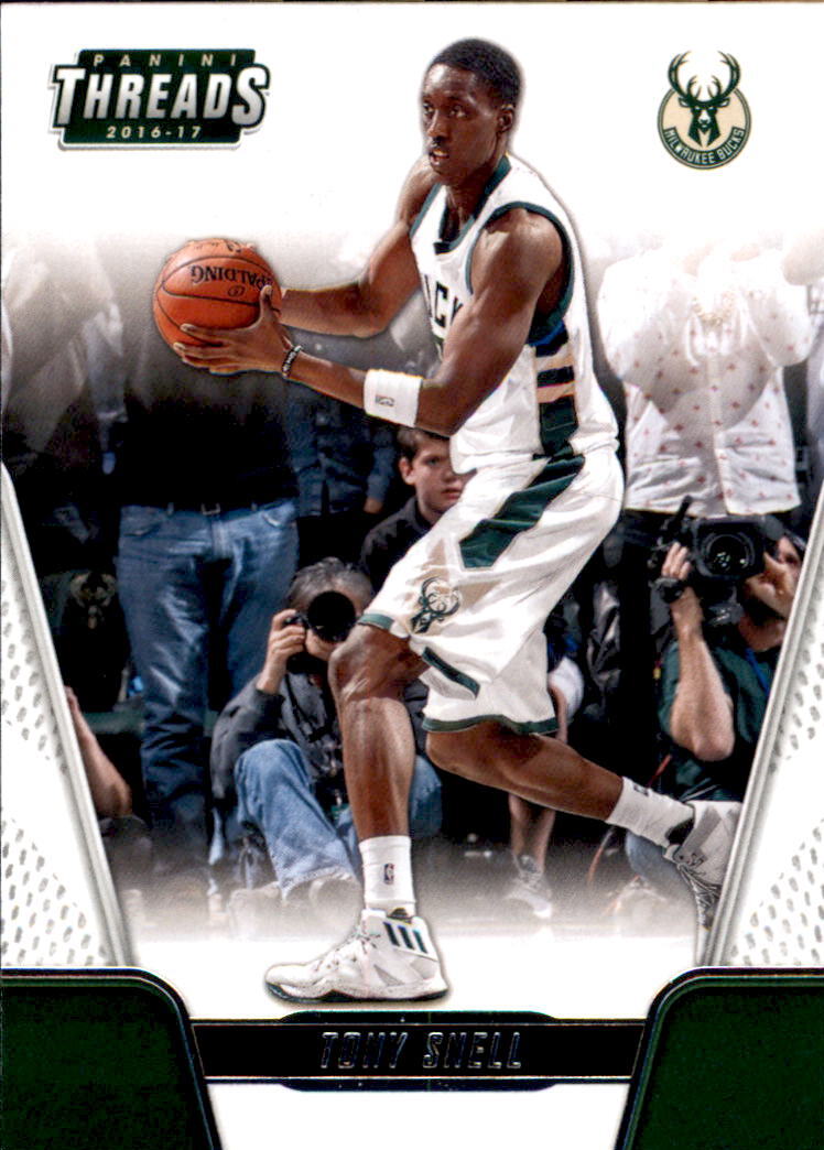 2016-17 Panini Threads Milwaukee Bucks Basketball Card #10 Tony Snell ...