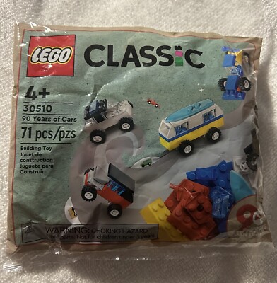 LEGO Classic 90 YEARS OF CARS Polybag New Sealed 71 pcs 30510 Building ...