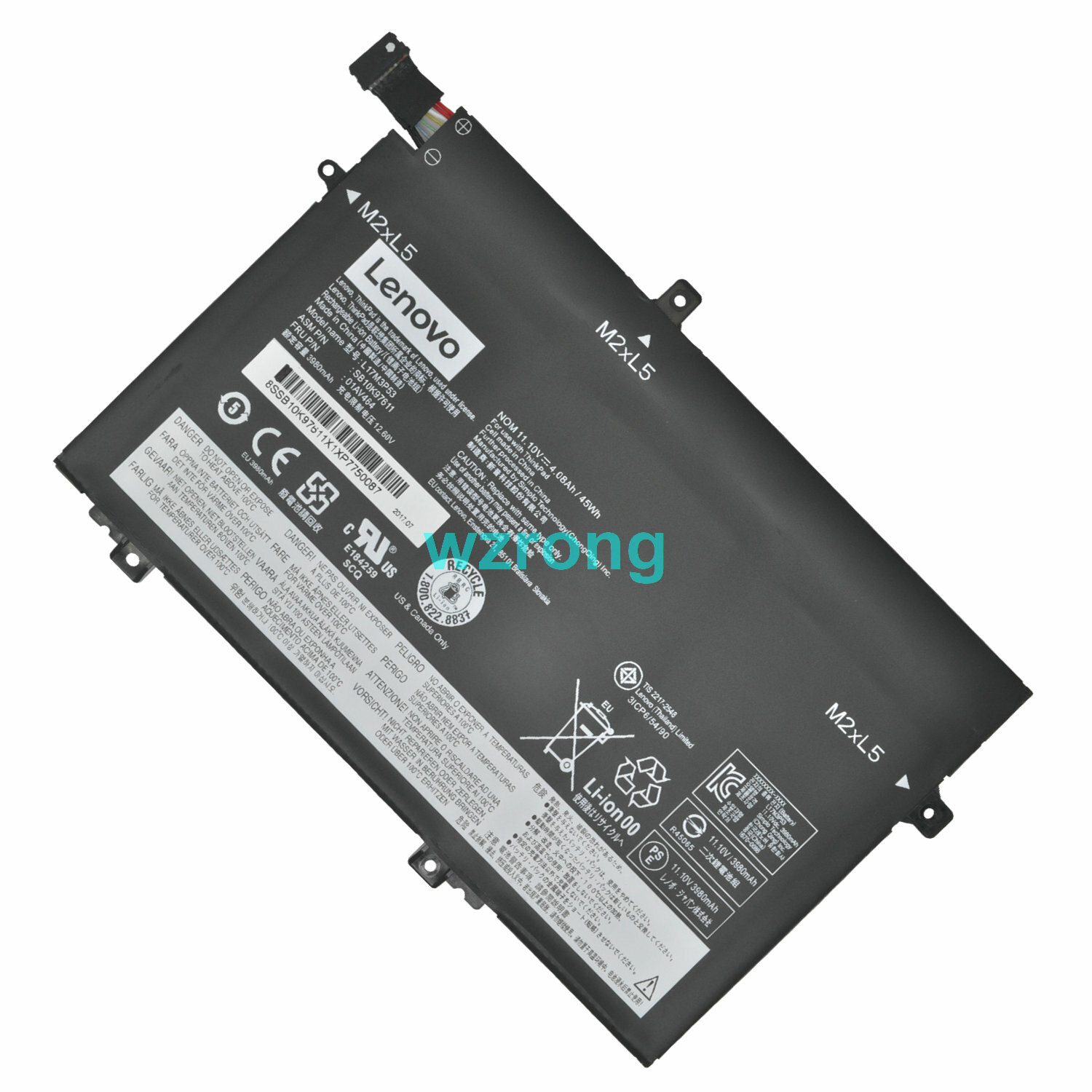 Genuine L17M3P53 01AV463 Battery For Lenovo ThinkPad L480 L490 L580 ...