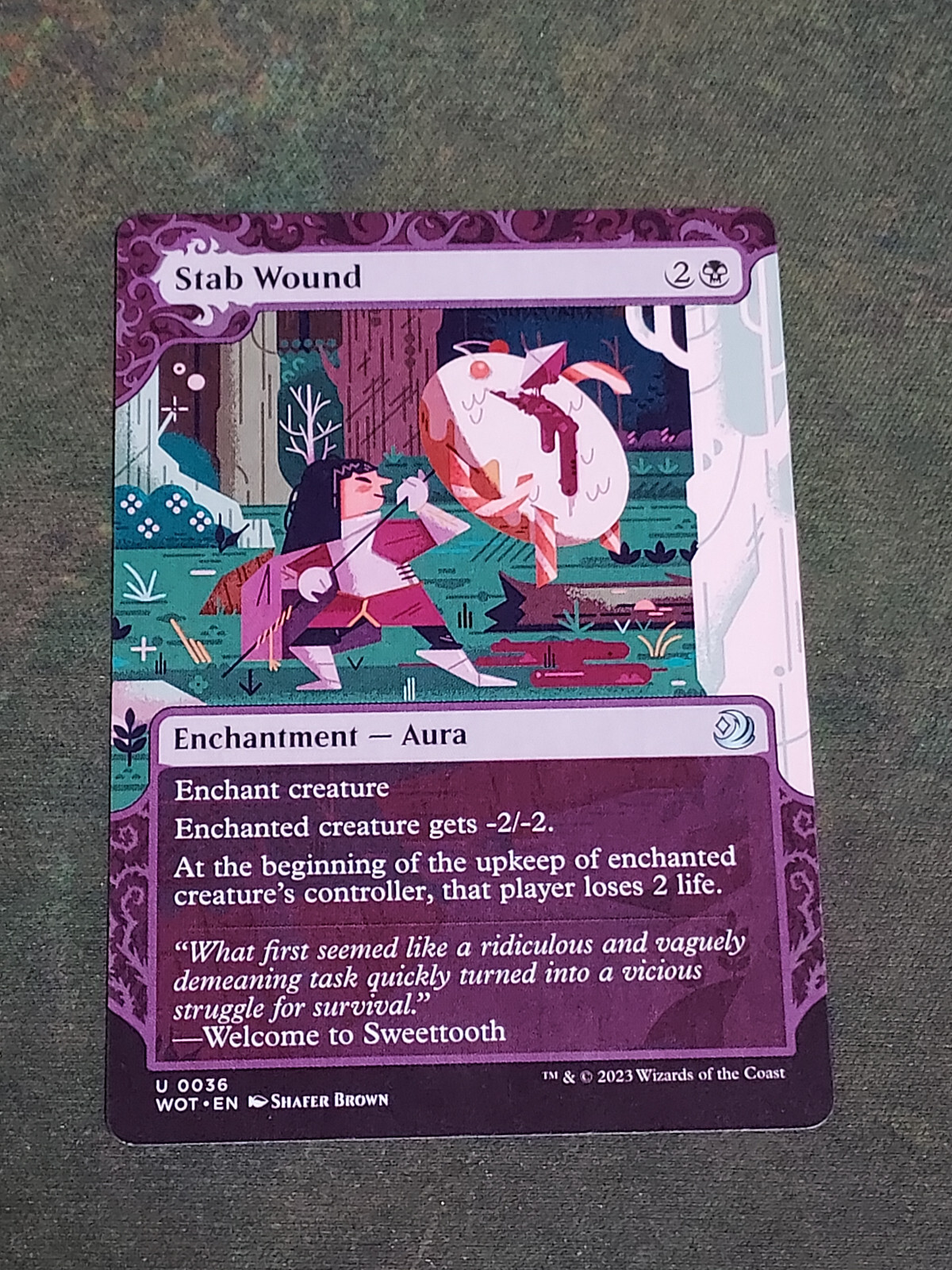 Stab Wound - Enchanting Tales - Magic the Gathering MTG Nice! | eBay